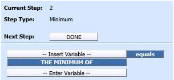 Minimum/Maximum Step