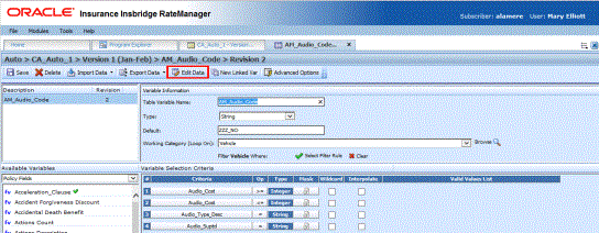 Editing Data in a Cell