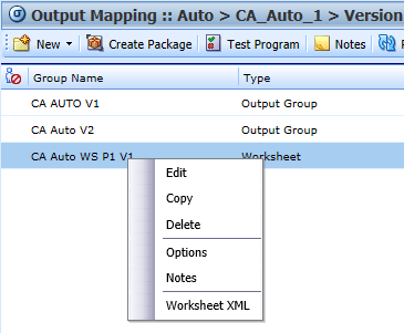 Worksheet Right Click Menu