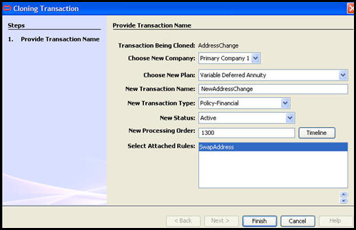 Clone a Transaction