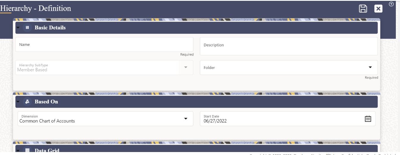 Hierarchy Summary Page