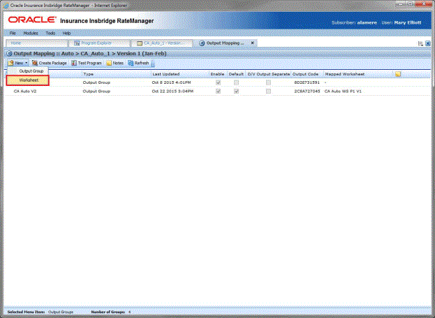 Creating a Worksheet