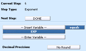 Exponent Step