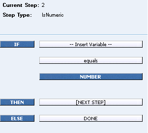 IsNumeric Step