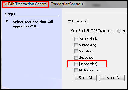 Edit Transaction General