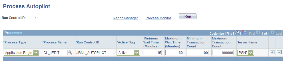 Requesting and Running the Autopilot Process