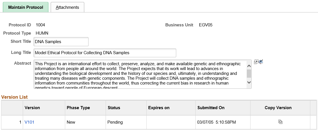 Maintaining Protocol Information