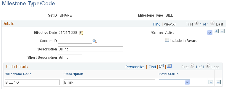 Establishing Milestones