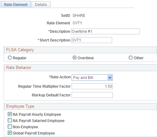 Setting Up Rate Elements and Rate Profiles