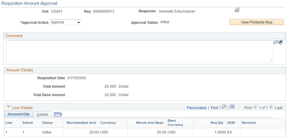 Approving Requisitions With PeopleTools Workflow Technology