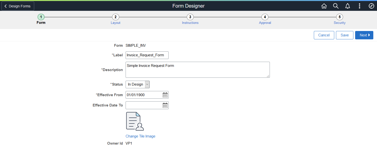 Designing Forms in PeopleSoft Fluid User Interface