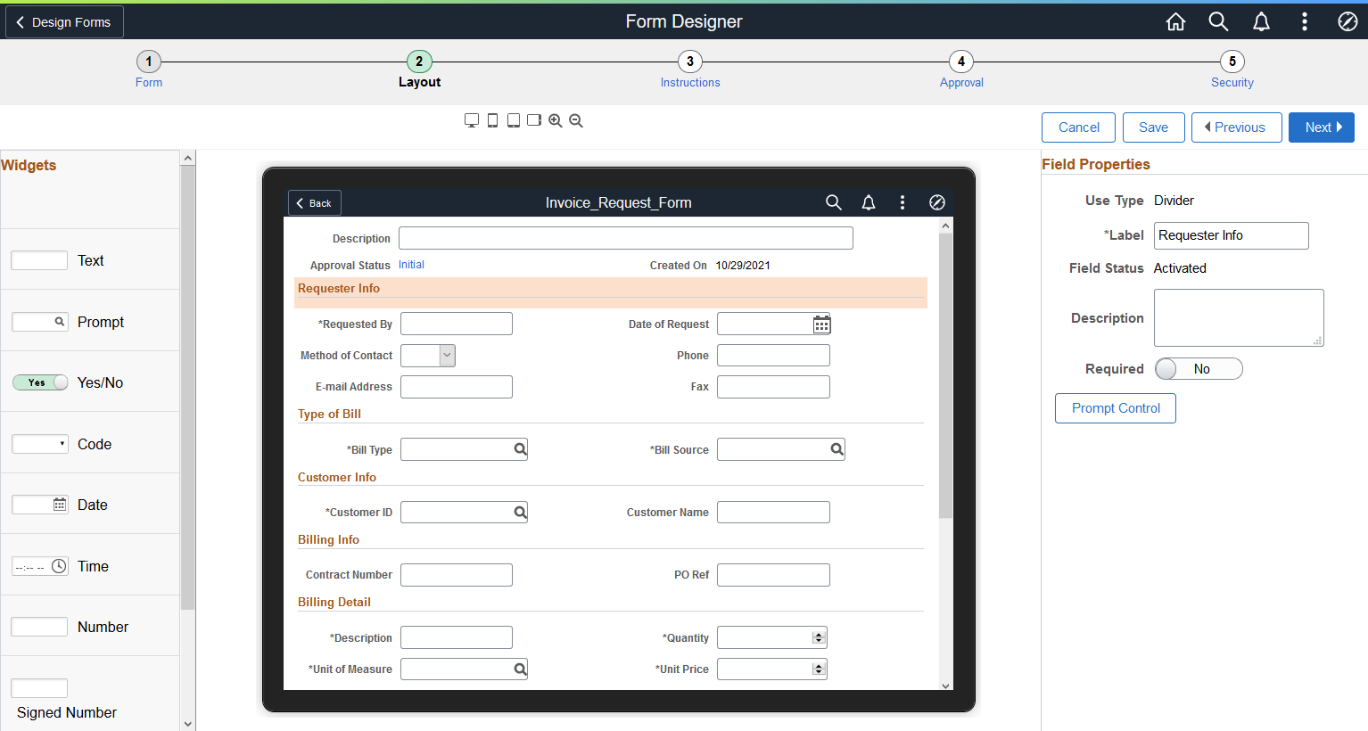 Designing Forms in PeopleSoft Fluid User Interface
