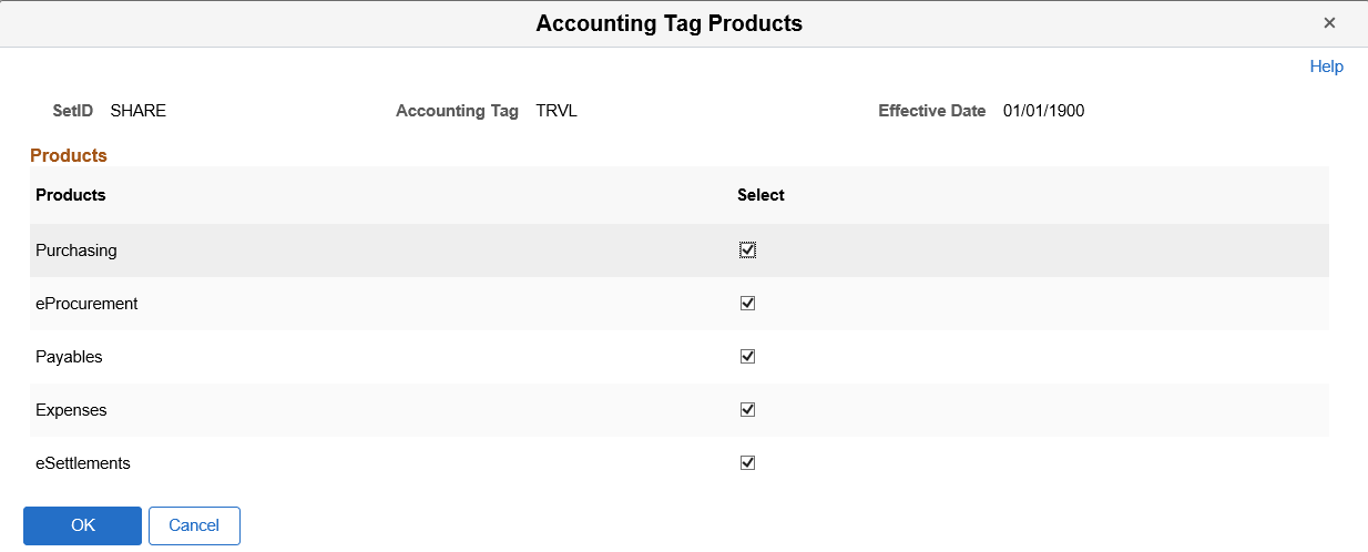 Setting Up Accounting Tags
