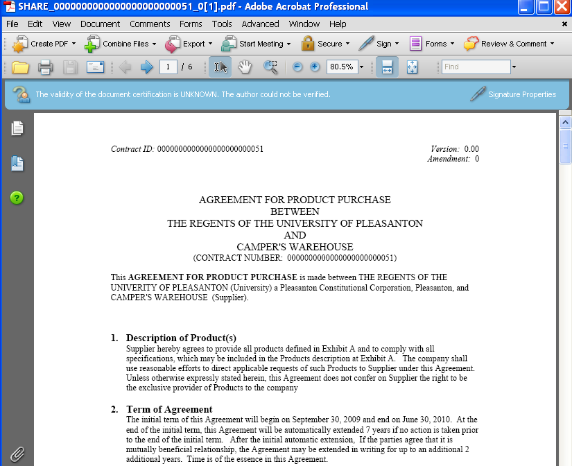 Signing External Documents