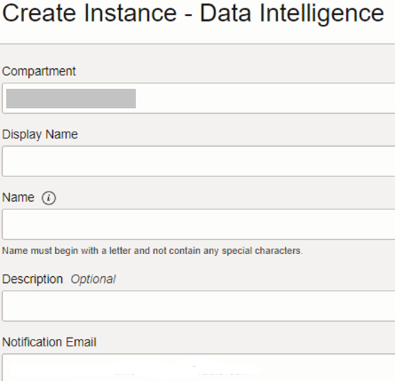 Oracle Fusion Data Intelligenceインスタンスの作成