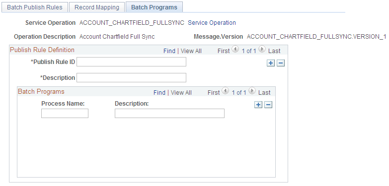 Assigning Batch Publishing Rules