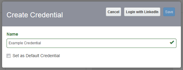 Configuring the LinkedIn campaign manager app