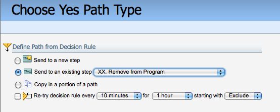 Adding exclusions