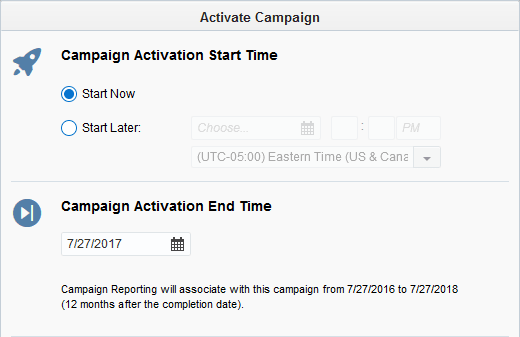 Activating multi-step campaigns