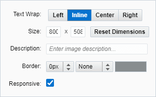 Using the rich text editor