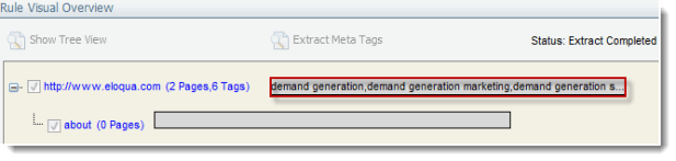Creating meta tagging rules