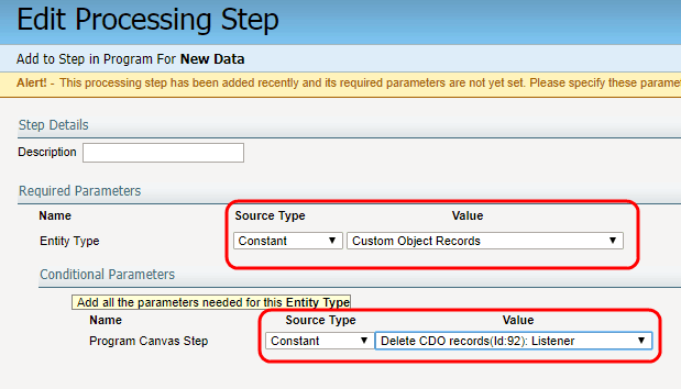 Sending Custom Object Records To A Program