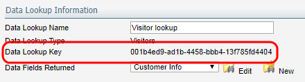 Creating web data lookups