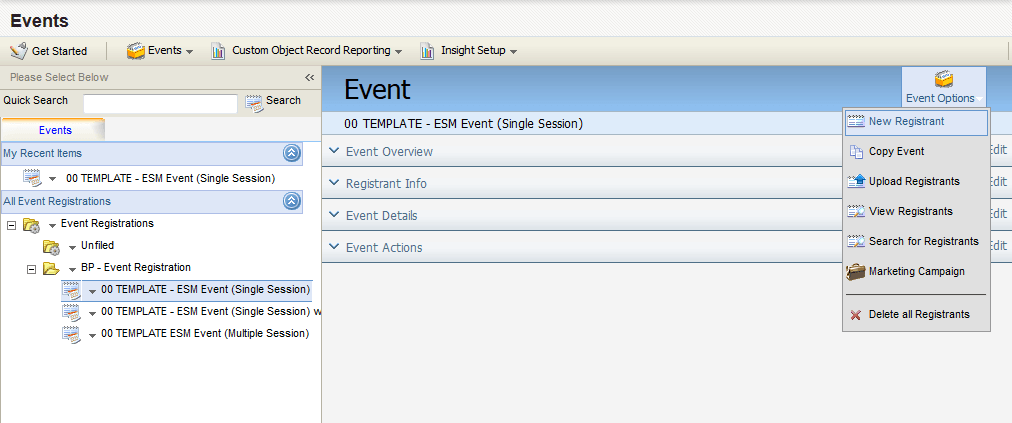Creating a new registrant