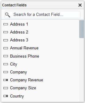 Classic Design Editor form field types