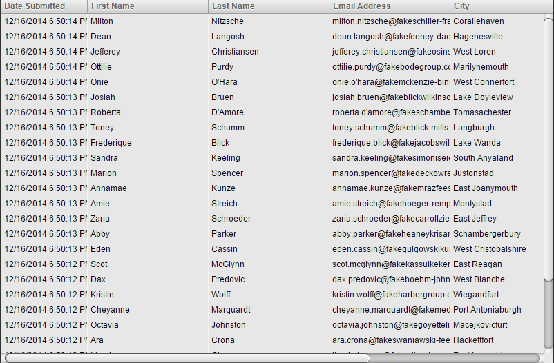 Viewing And Exporting Form Submission Data