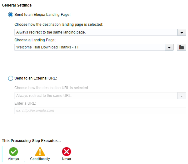 Step 2: Configuring form processing steps
