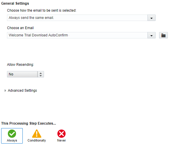 Step 2: Configuring form processing steps
