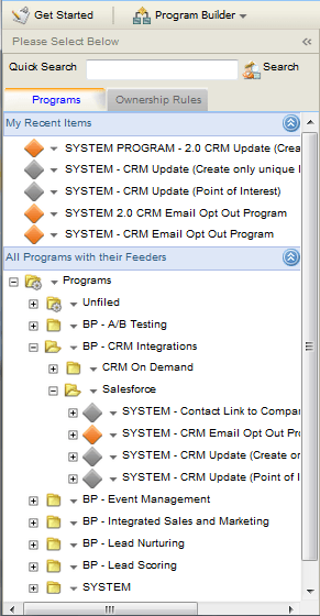Configuring the CRM update program