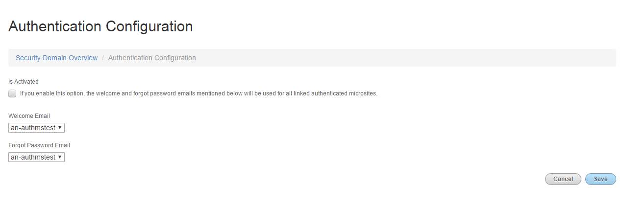 Customizing Email Notifications For Authenticated Microsites