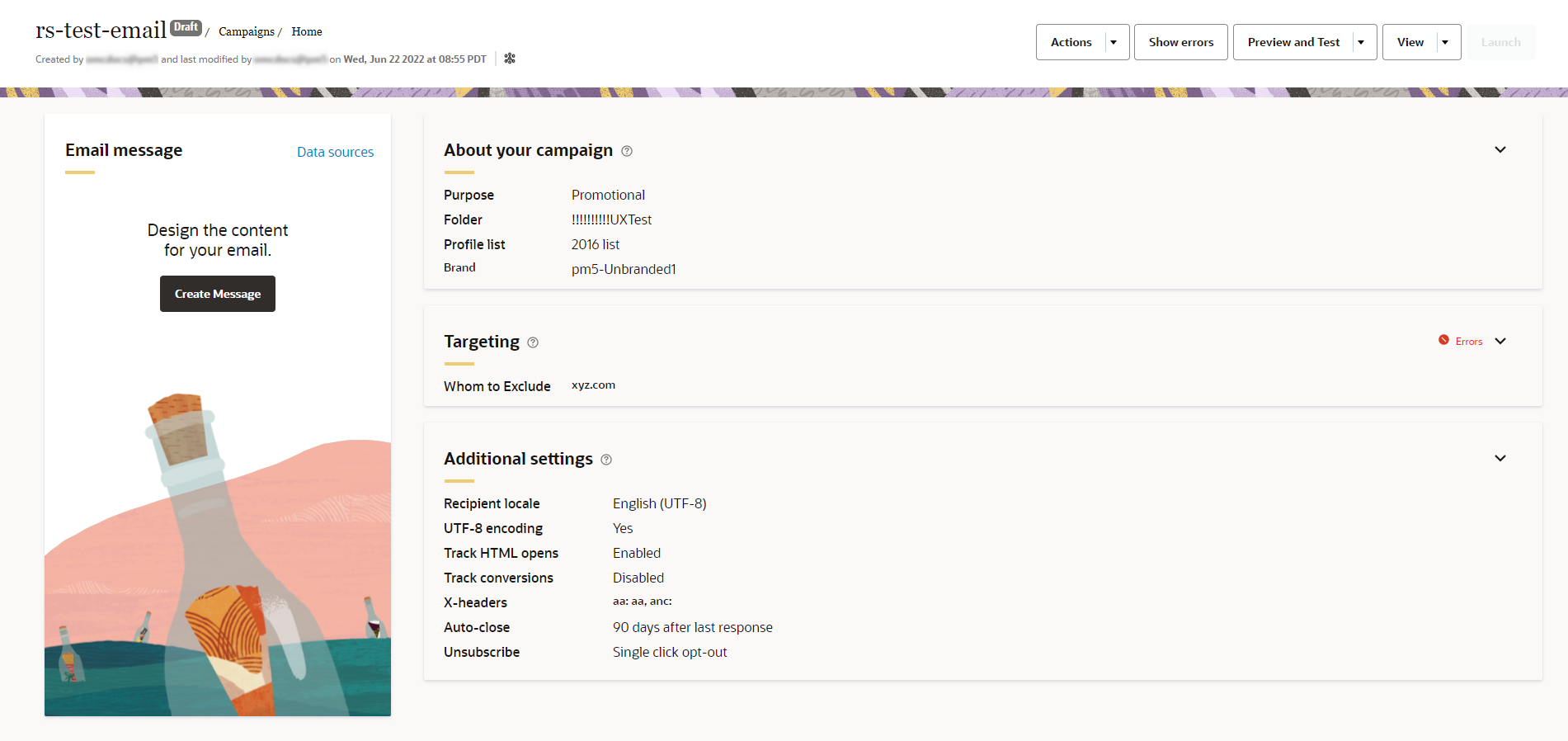 Campaign Designer overview