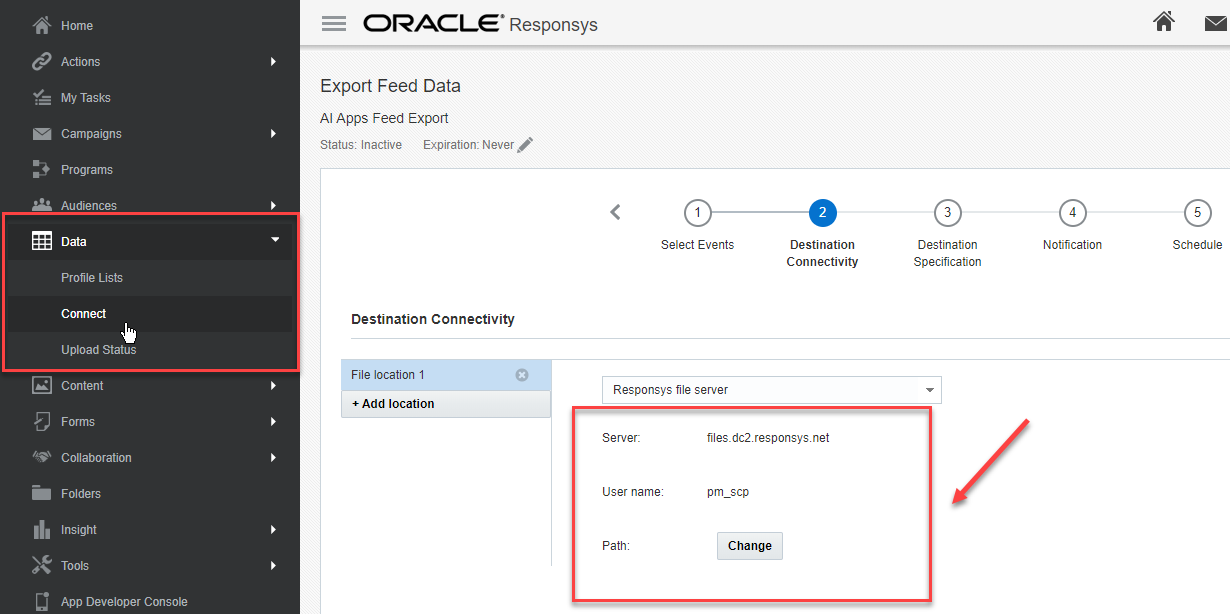 Integrating with Oracle Responsys