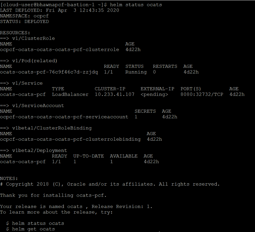 PCF ATS Installation Procedure