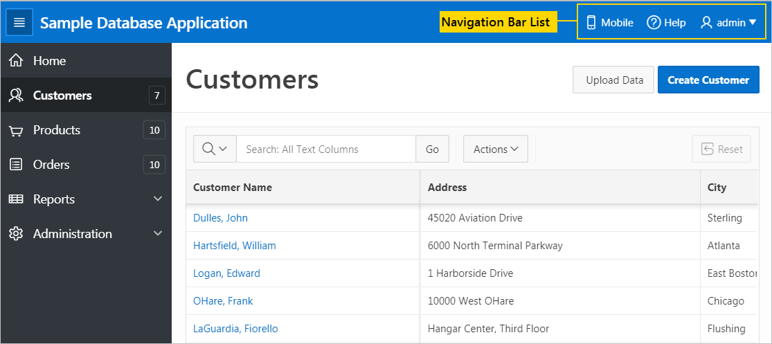 Managing Navigation Bar Lists