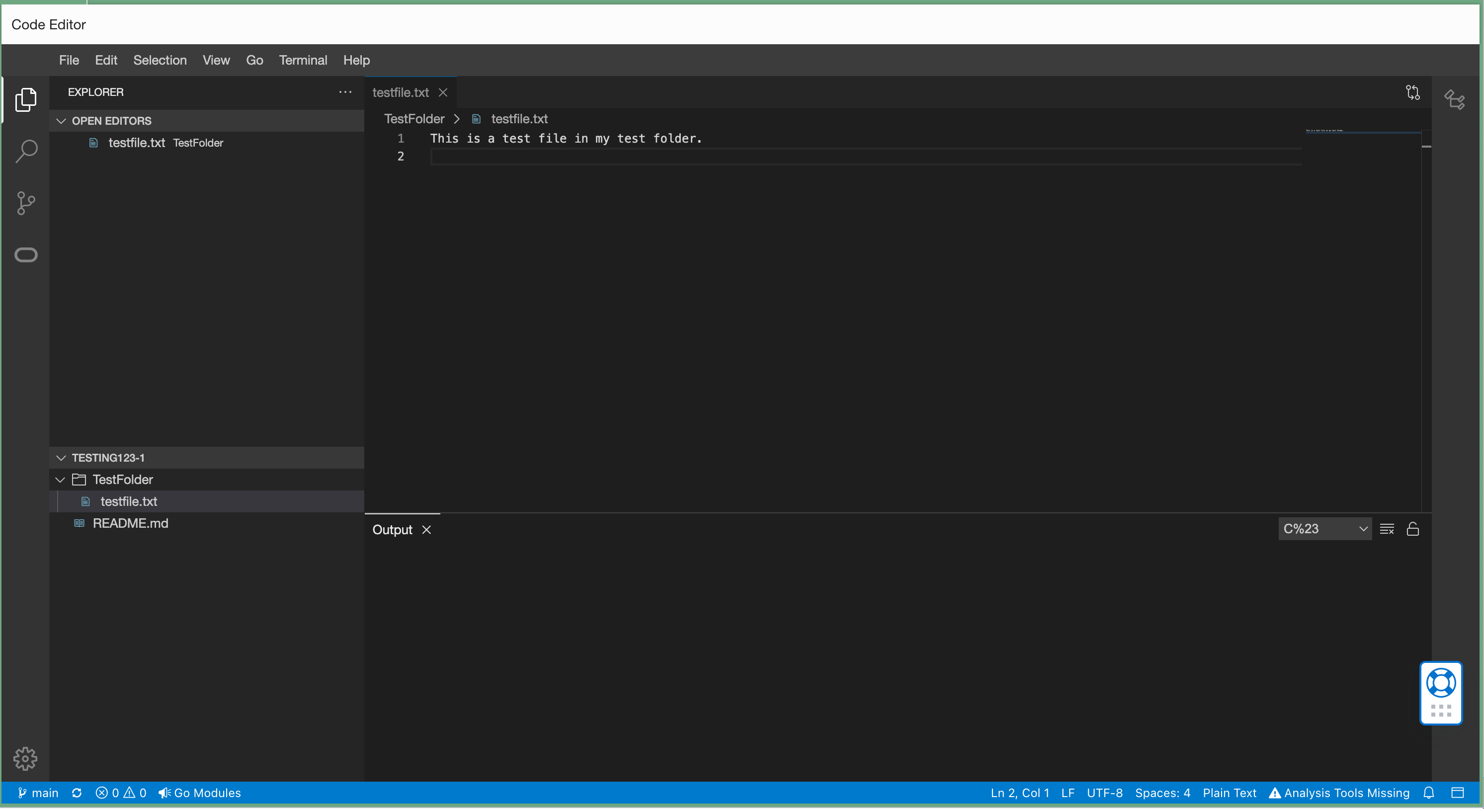 Benutzeroberfläche des Codeeditors kennenlernen