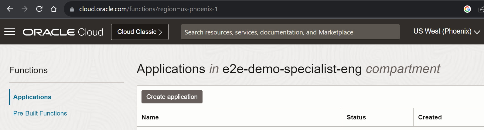 Multi-Tier-Backend-Anwendungen in Oracle Cloud Infrastructure Functions hosten