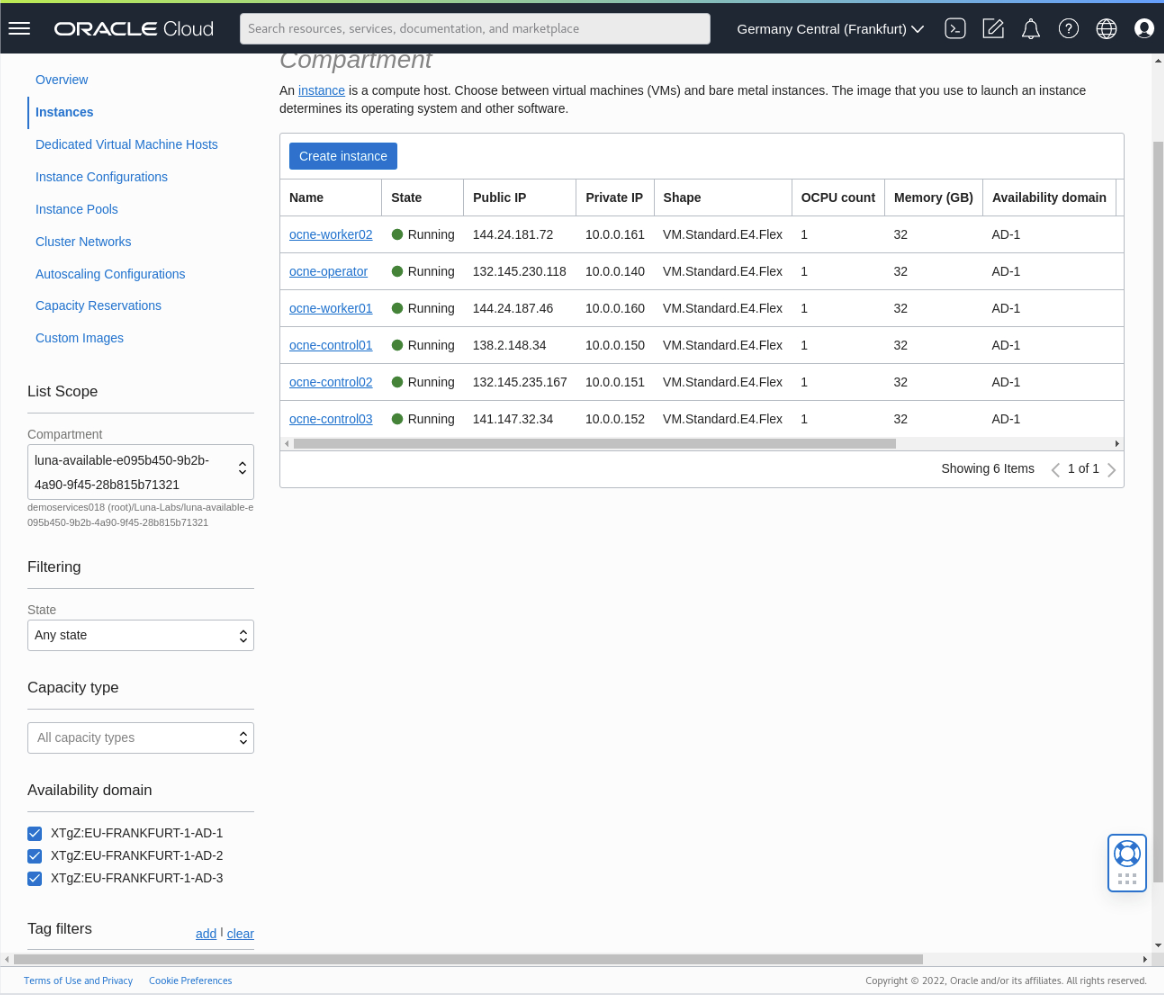 Externen Load Balancer mit Oracle Cloud Native Environment bereitstellen