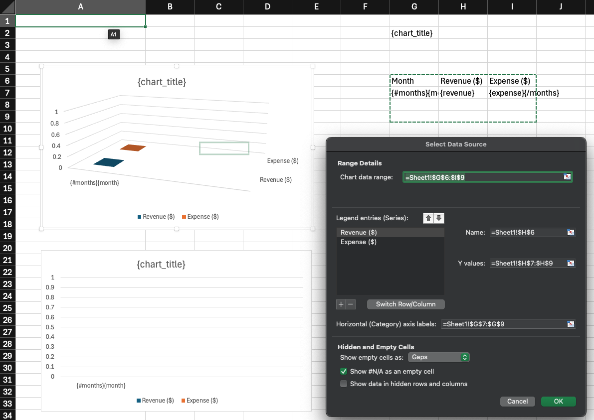 Document Generator MS Excel Tags