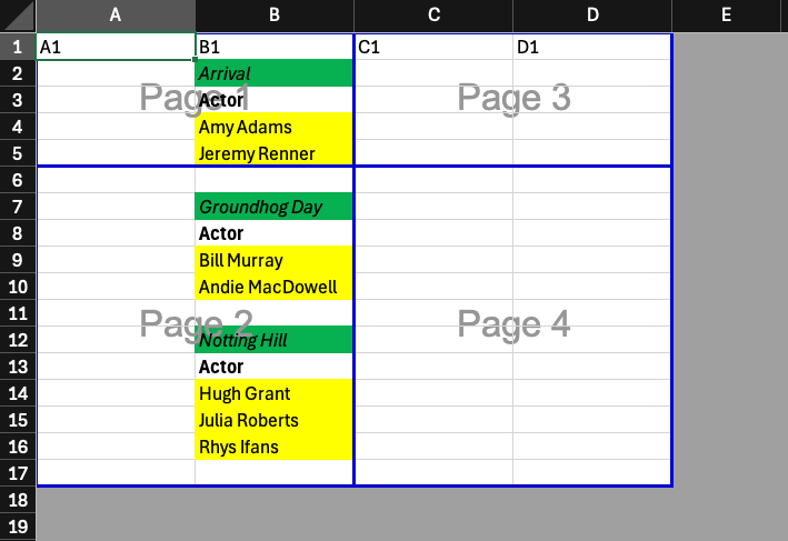 Document Generator MS Excel Tags