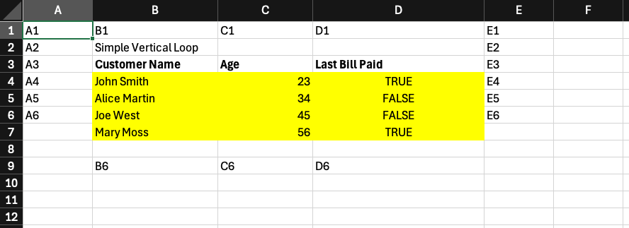 Document Generator MS Excel Tags