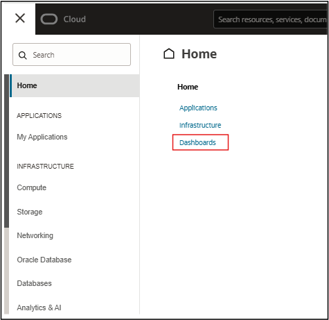 Using the Oracle Cloud Console