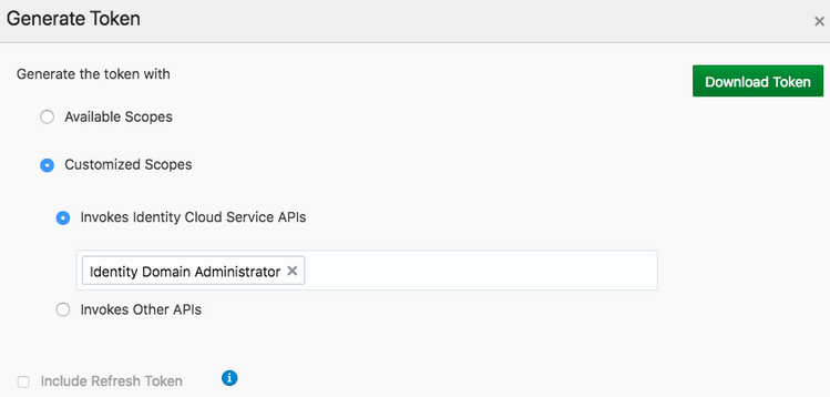 Create an Access Token to Provision an Instance with the CLI, REST API ...