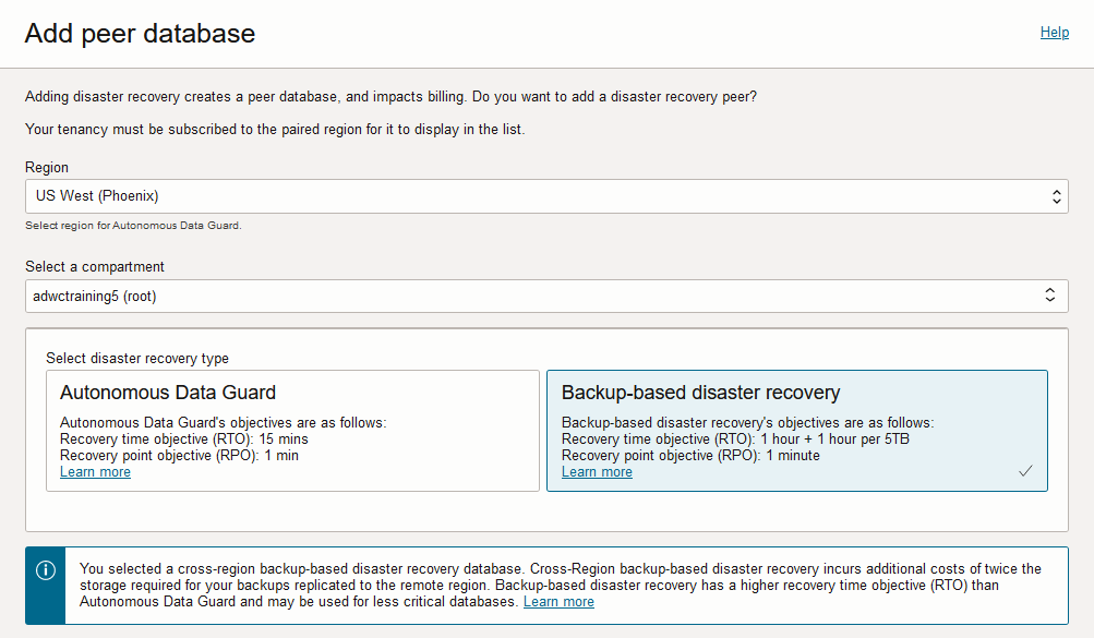Use Backup-Based Disaster Recovery
