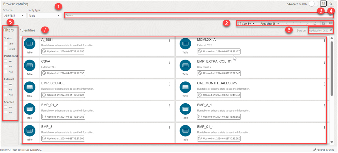 About the Catalog Page