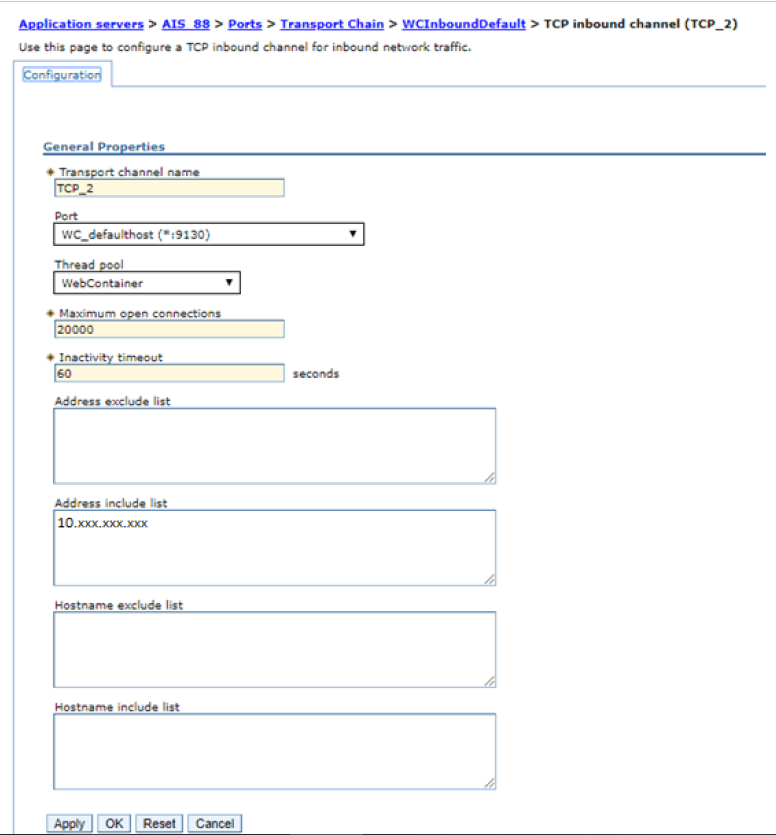 Including The Address Or Host Configuration