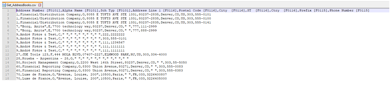 Creating An Orchestration To Export Enterpriseone Data To Csv Json